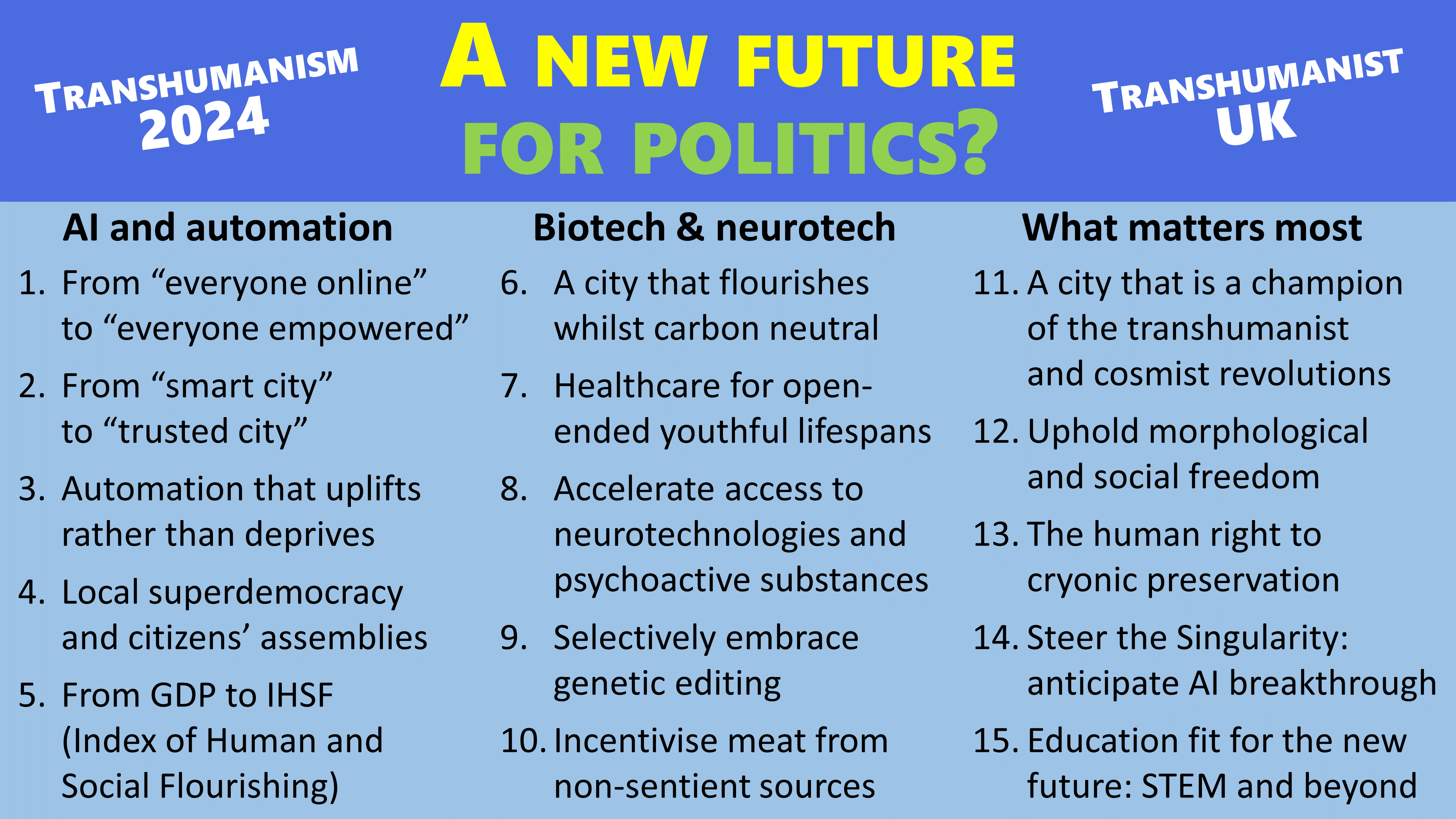 15 proposals for a new future for politics? | London Futurists
