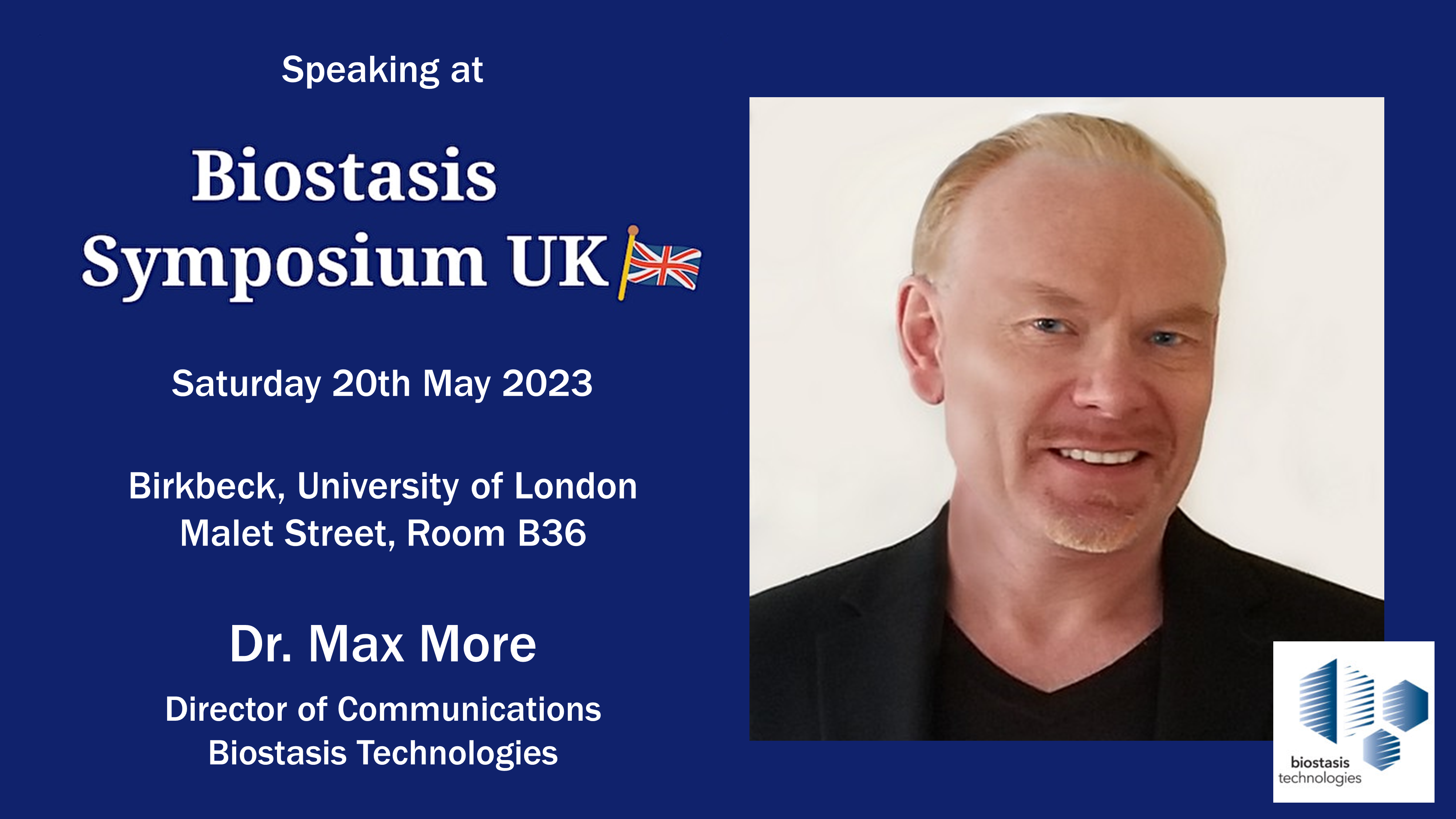Max More speaking in London | London Futurists